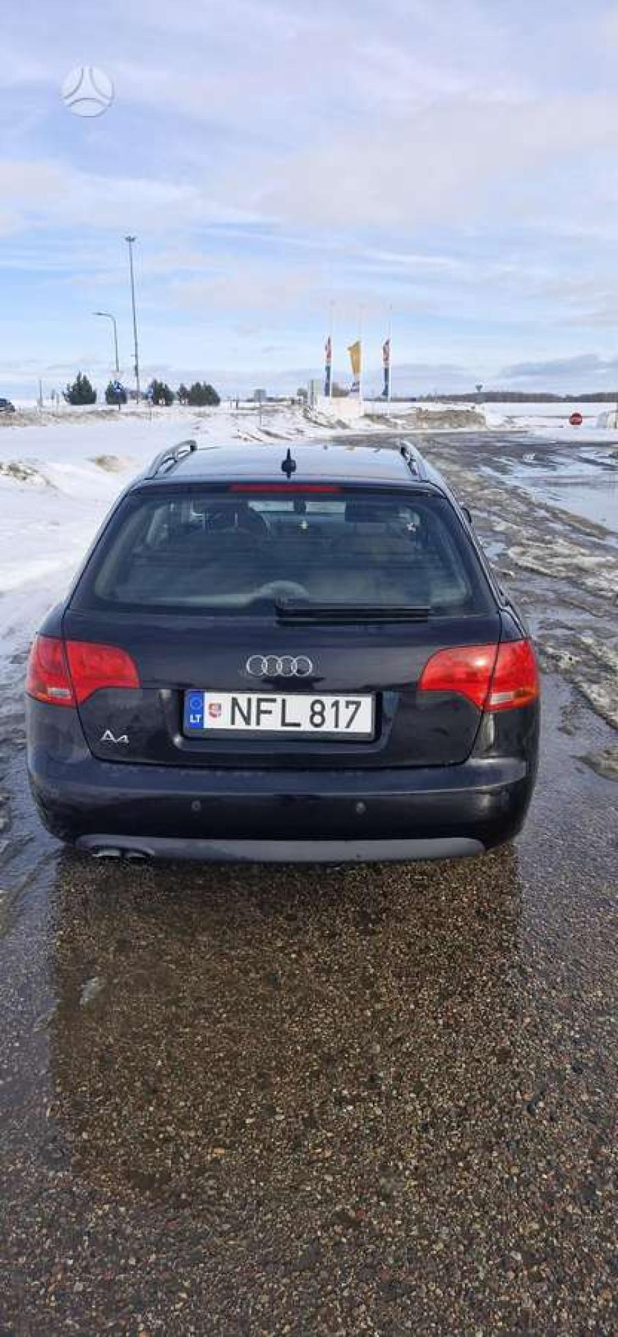 Black Audi A4 2007 in Sakiai, with an engine capacity of 1.97 L and mileage of 257 thousand km for 3150 €, photo 4 on AUTOMOTO.COM.LV