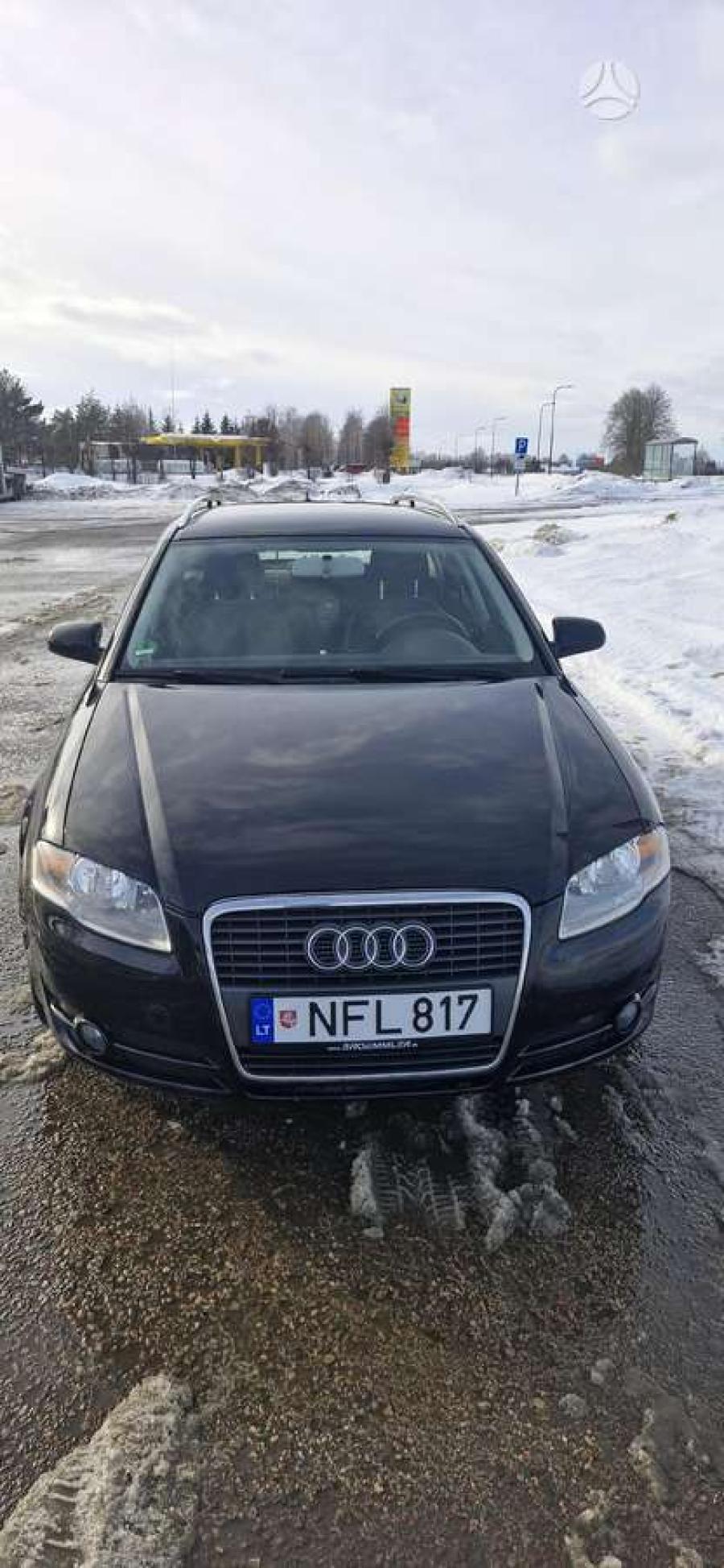 Black Audi A4 2007 in Sakiai, with an engine capacity of 1.97 L and mileage of 257 thousand km for 3150 €, photo 6 on AUTOMOTO.COM.LV