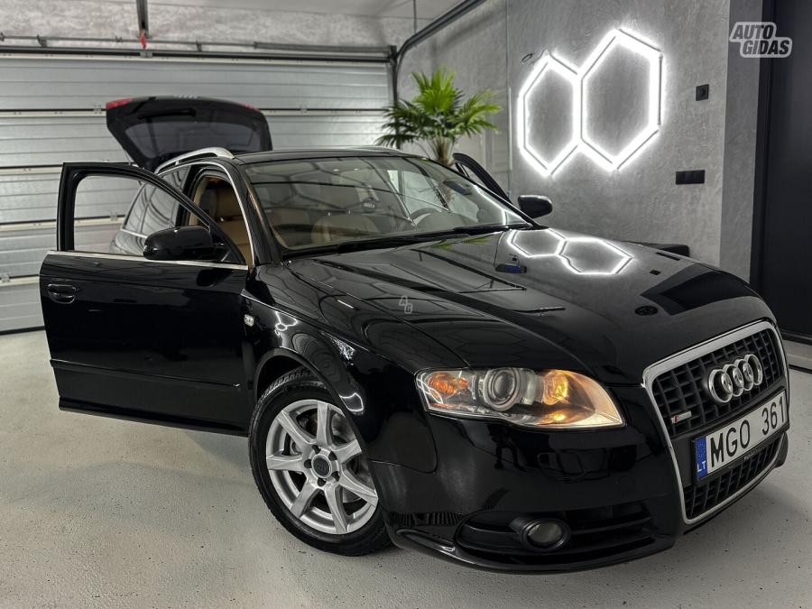 Black Audi A4 2007 in Kaunas, with an engine capacity of 2.00 L and mileage of 260 thousand km for 3650 €, photo 6 on AUTOMOTO.COM.LV