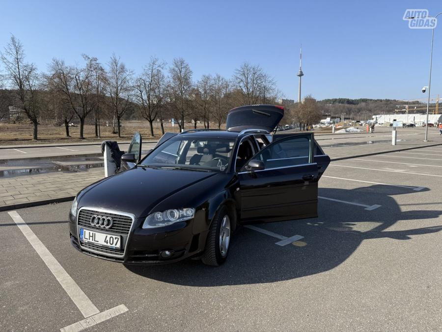 Black Audi A4 2007 in Vilnius, with an engine capacity of 2.00 L and mileage of 270 thousand km for 2400 €, photo 17 on AUTOMOTO.COM.LV