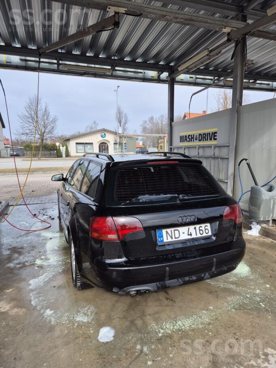 Black Audi A4 2007 in Riga, with an engine capacity of 2.00 L and mileage of 395 thousand km for 2995 €, photo 10 on AUTOMOTO.COM.LV