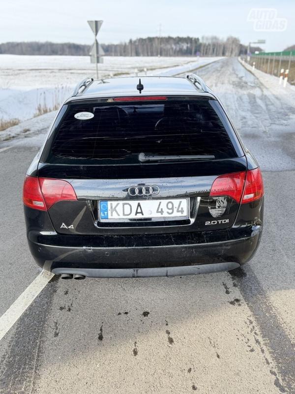 Melns Audi A4 2007 Kauņa, ar dzinēja tilpumu 2.00 L un nobraukumu 320 tūkst. km par 2150 €, foto 3 vietnē AUTOMOTO.COM.LV