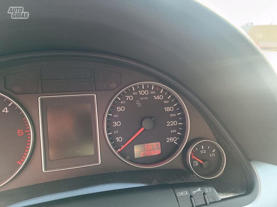 Black Audi A4 2007 in Kretinga, with an engine capacity of 2.00 L and mileage of 275 thousand km for 3650 €, photo 16 on AUTOMOTO.COM.LV