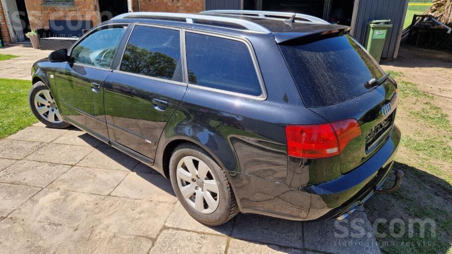Black Audi A4 2007 in Jelgava, with an engine capacity of 2.00 L and mileage of 240 thousand km for 1650 €, photo 4 on AUTOMOTO.COM.LV
