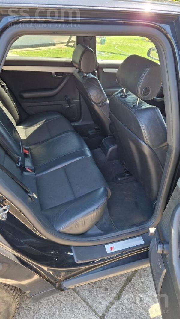 Black Audi A4 2007 in Jelgava, with an engine capacity of 2.00 L and mileage of 240 thousand km for 1650 €, photo 7 on AUTOMOTO.COM.LV