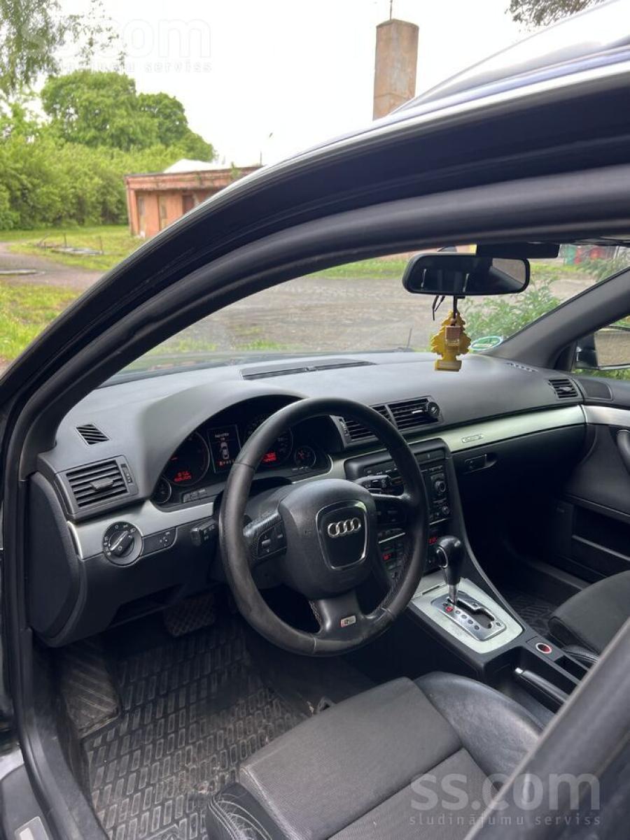 Black Audi A4 2007 in Cesis, with an engine capacity of 3.00 L and mileage of 426 thousand km for 2950 €, photo 6 on AUTOMOTO.COM.LV