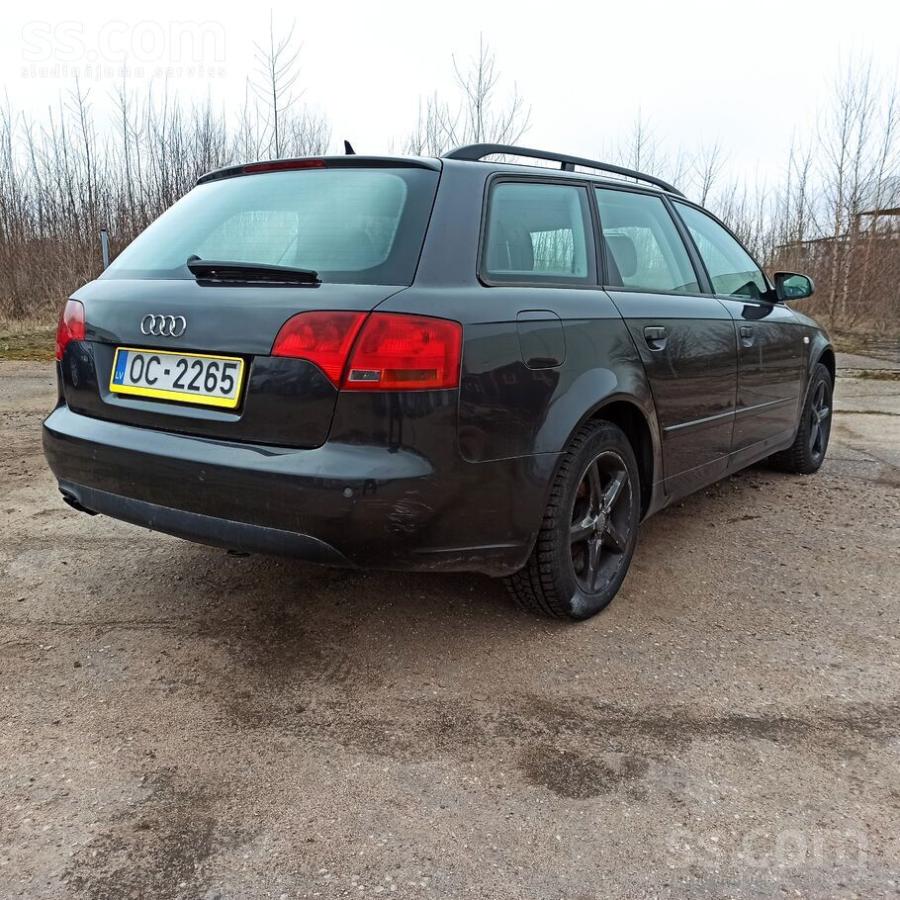 Black Audi A4 2007 in Daugavpils, with an engine capacity of 1.90 L and mileage of 0 thousand km for 2500 €, photo 7 on AUTOMOTO.COM.LV