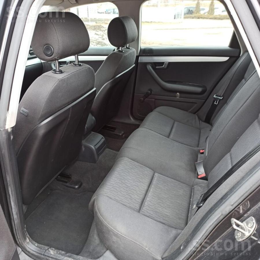 Black Audi A4 2007 in Daugavpils, with an engine capacity of 1.90 L and mileage of 0 thousand km for 2500 €, photo 12 on AUTOMOTO.COM.LV