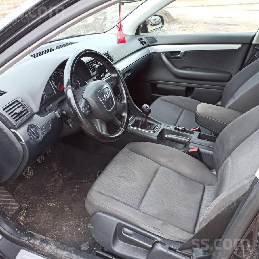 Black Audi A4 2007 in Daugavpils, with an engine capacity of 1.90 L and mileage of 0 thousand km for 2500 €, photo 16 on AUTOMOTO.COM.LV