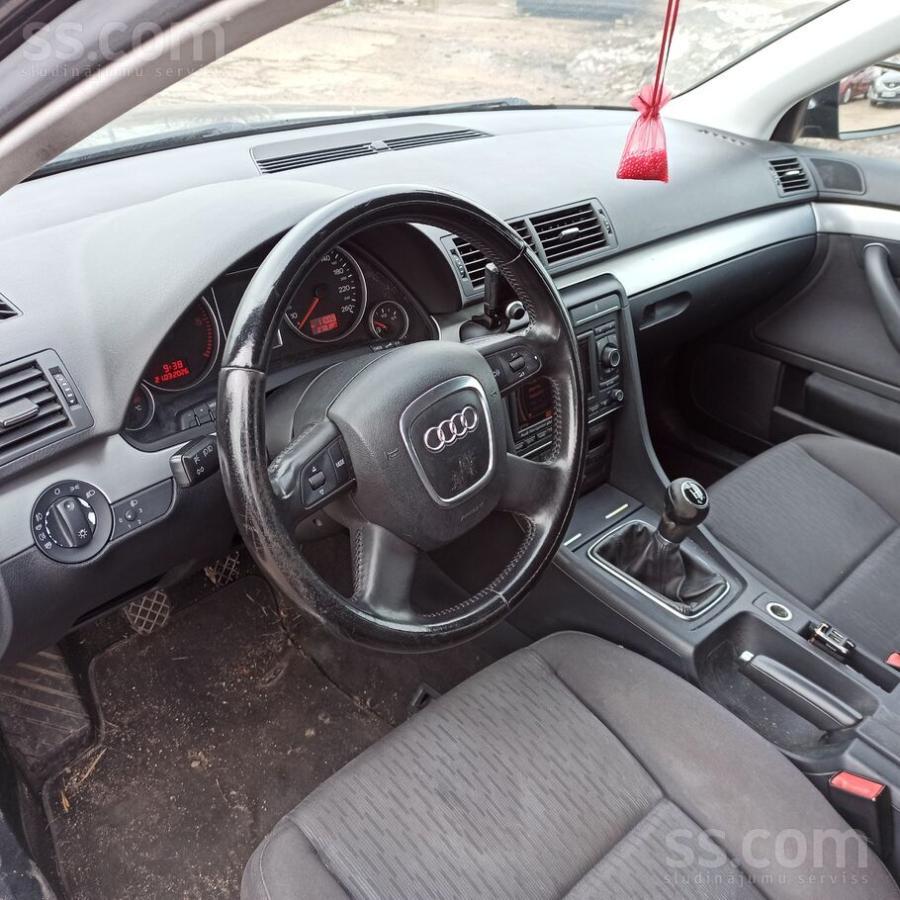 Black Audi A4 2007 in Daugavpils, with an engine capacity of 1.90 L and mileage of 0 thousand km for 2500 €, photo 17 on AUTOMOTO.COM.LV