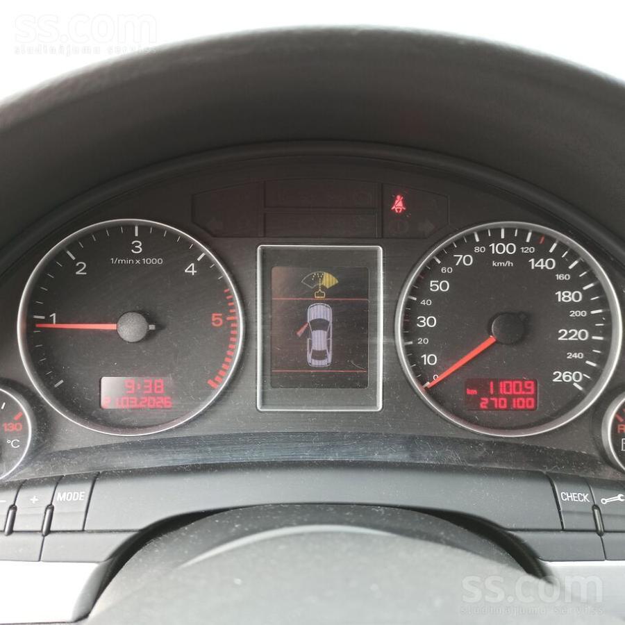 Black Audi A4 2007 in Daugavpils, with an engine capacity of 1.90 L and mileage of 0 thousand km for 2500 €, photo 20 on AUTOMOTO.COM.LV