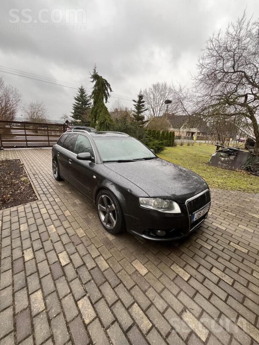 Black Audi A4 2007 in Riga, with an engine capacity of 2.00 L and mileage of 470 thousand km for 1650 €, photo 1 on AUTOMOTO.COM.LV