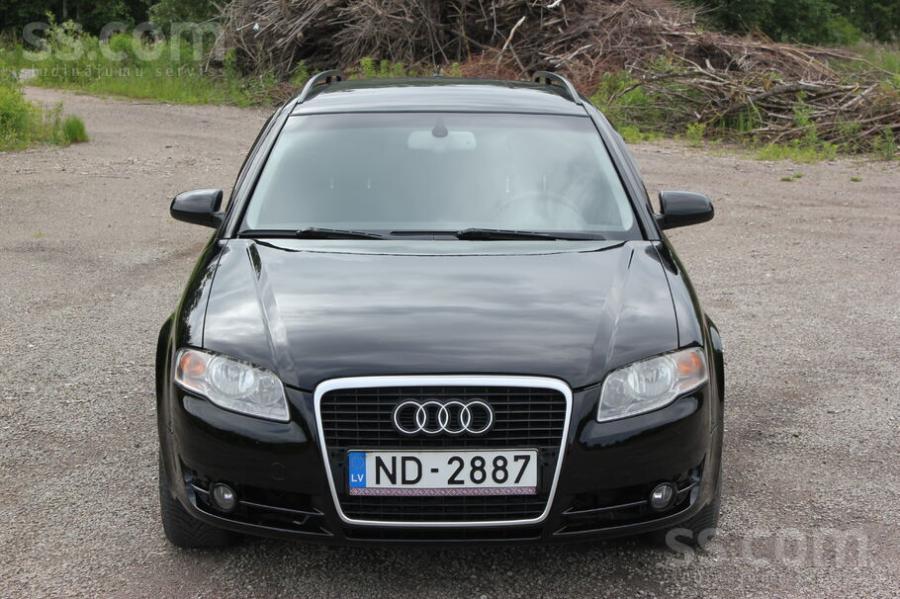 Black Audi A4 2007 in Bauska, with an engine capacity of 2.00 L and mileage of 385 thousand km for 2850 €, photo 1 on AUTOMOTO.COM.LV