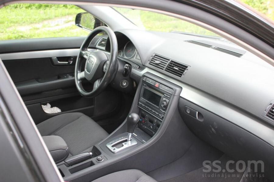 Black Audi A4 2007 in Bauska, with an engine capacity of 2.00 L and mileage of 385 thousand km for 2850 €, photo 15 on AUTOMOTO.COM.LV