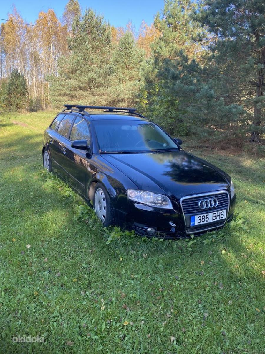 Black Audi A4 2007 in Tartu, with an engine capacity of 1.90 L and mileage of 347 thousand km for 500 €, photo 9 on AUTOMOTO.COM.LV