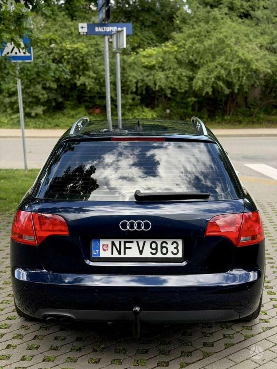 Black Audi A4 2007 in Vilnius, with an engine capacity of 2.00 L and mileage of 285 thousand km for 3450 €, photo 7 on AUTOMOTO.COM.LV