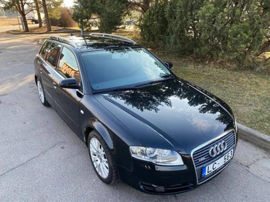 Black Audi A4 2007 in Cesis, with an engine capacity of 2.00 L and mileage of 262 thousand km for 3699 €, photo 4 on AUTOMOTO.COM.LV