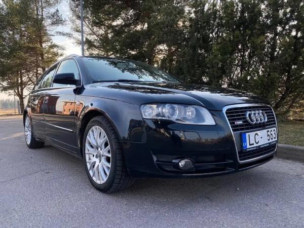 Black Audi A4 2007 in Cesis, with an engine capacity of 2.00 L and mileage of 262 thousand km for 3699 €, photo 4 on AUTOMOTO.COM.LV