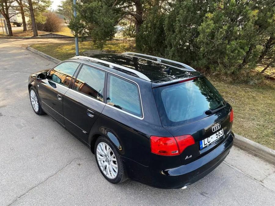 Black Audi A4 2007 in Cesis, with an engine capacity of 2.00 L and mileage of 262 thousand km for 3699 €, photo 9 on AUTOMOTO.COM.LV