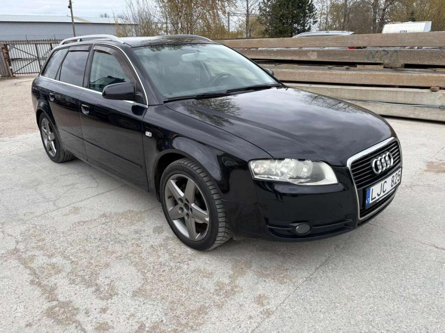 Black Audi A4 2007 in Vilnius, with an engine capacity of 1.99 L and mileage of 259 thousand km for 700 €, photo 4 on AUTOMOTO.COM.LV