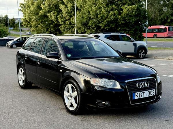 Black Audi A4 2007 in Vilnius, with an engine capacity of 2.00 L and mileage of 289 thousand km for 1850 €, photo 1 on AUTOMOTO.COM.LV