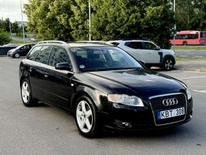 Melns Audi A4 2007 Viļņa, ar dzinēja tilpumu 2.00 L un nobraukumu 289 tūkst. km par 1850 €, foto  vietnē AUTOMOTO.COM.LV