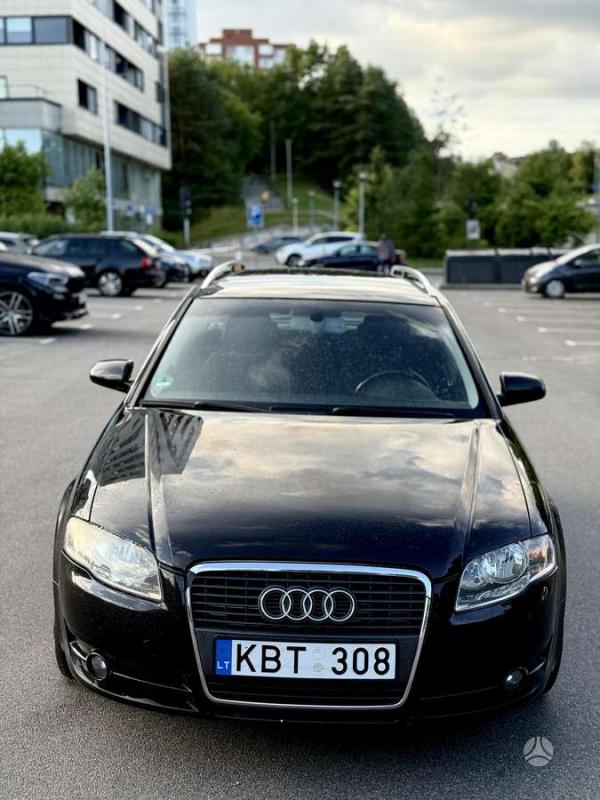 Black Audi A4 2007 in Vilnius, with an engine capacity of 2.00 L and mileage of 289 thousand km for 1850 €, photo 3 on AUTOMOTO.COM.LV