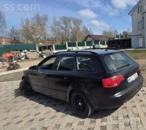 Черный Ауди А4 2007 в Даугавпилс, объемом двигателя 2.00 л и пробегом 0 тыс. км за 1400 €, фото  на AUTOMOTO.COM.LV