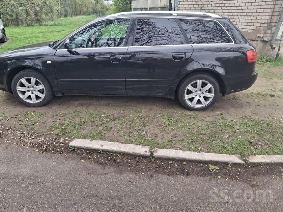 Black Audi A4 2007 in Jekabpils, with an engine capacity of 1.90 L and mileage of 210 thousand km for 3200 €, photo 4 on AUTOMOTO.COM.LV