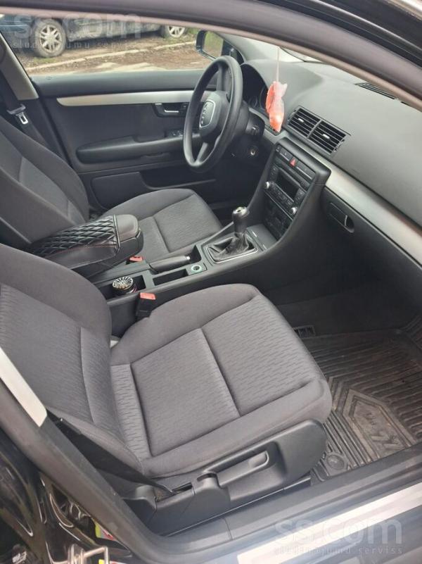 Melns Audi A4 2007 Jēkabpils, ar dzinēja tilpumu 1.90 L un nobraukumu 210 tūkst. km par 3200 €, foto 6 vietnē AUTOMOTO.COM.LV