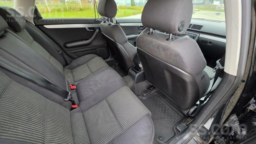 Black Audi A4 2007 in Riga, with an engine capacity of 2.70 L and mileage of 338 thousand km for 3200 €, photo 12 on AUTOMOTO.COM.LV