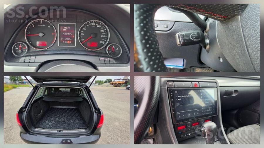 Black Audi A4 2007 in Riga, with an engine capacity of 2.70 L and mileage of 338 thousand km for 3200 €, photo 16 on AUTOMOTO.COM.LV
