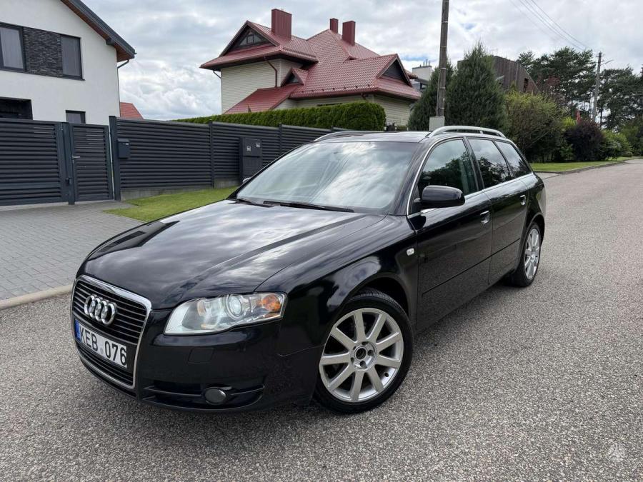 Melns Audi A4 2007 Viļņa, ar dzinēja tilpumu 1.99 L un nobraukumu 240 tūkst. km par 3200 €, foto 1 vietnē AUTOMOTO.COM.LV