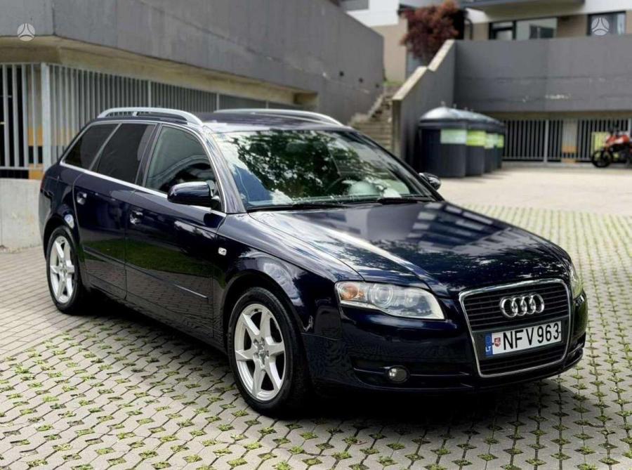Black Audi A4 2007 in Vilnius, with an engine capacity of 2.00 L and mileage of 299 thousand km for 2900 €, photo 1 on AUTOMOTO.COM.LV
