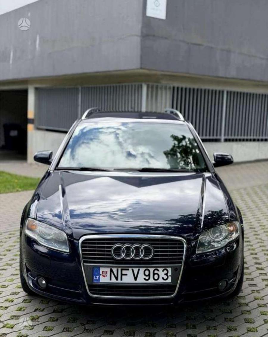 Black Audi A4 2007 in Vilnius, with an engine capacity of 2.00 L and mileage of 299 thousand km for 2900 €, photo 4 on AUTOMOTO.COM.LV