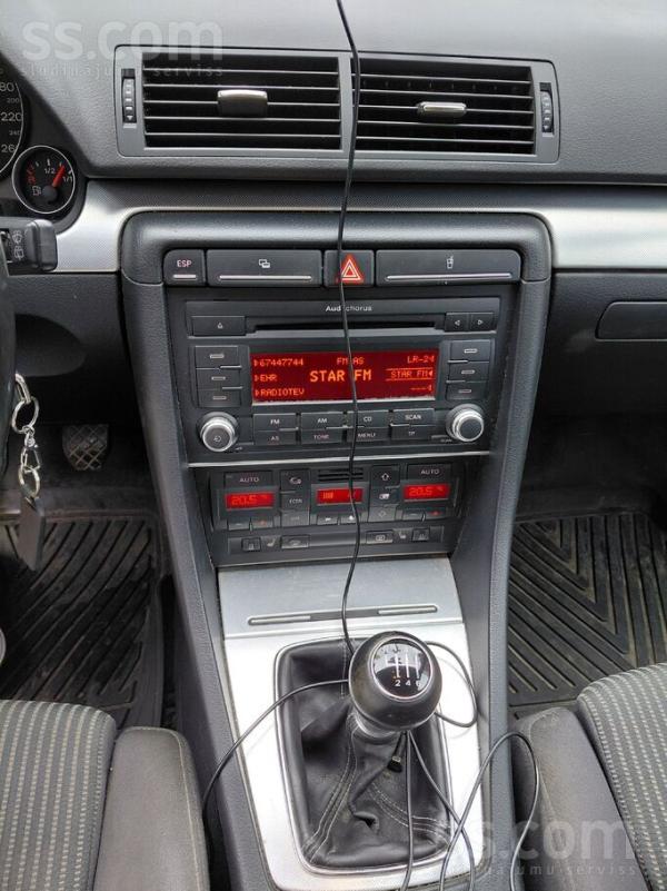 Melns Audi A4 2007 Jelgava, ar dzinēja tilpumu 2.00 L un nobraukumu 299 tūkst. km par 2550 €, foto 6 vietnē AUTOMOTO.COM.LV