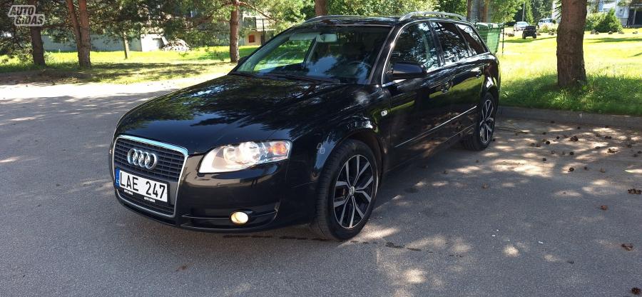 Black Audi A4 2007 in Silute, with an engine capacity of 2.00 L and mileage of 314 thousand km for 2550 €, photo 1 on AUTOMOTO.COM.LV
