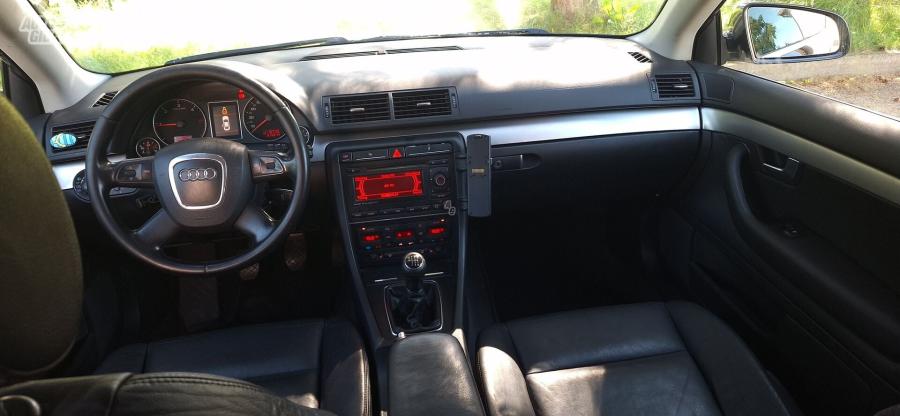 Black Audi A4 2007 in Silute, with an engine capacity of 2.00 L and mileage of 314 thousand km for 2550 €, photo 9 on AUTOMOTO.COM.LV
