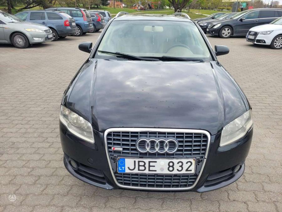 Black Audi A4 2007 in Alytus, with an engine capacity of 1.97 L and mileage of 334 thousand km for 2550 €, photo 1 on AUTOMOTO.COM.LV