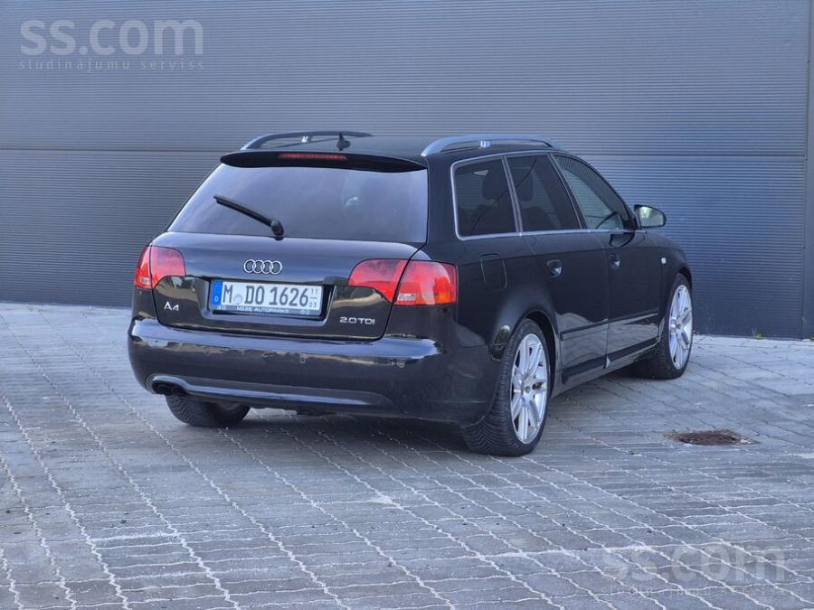 Melns Audi A4 2007 Rīga, ar dzinēja tilpumu 2.00 L un nobraukumu 275 tūkst. km par 3950 €, foto 4 vietnē AUTOMOTO.COM.LV