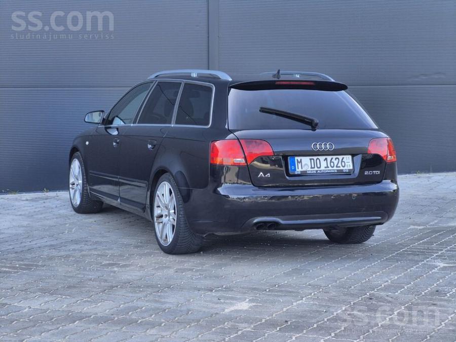 Melns Audi A4 2007 Rīga, ar dzinēja tilpumu 2.00 L un nobraukumu 275 tūkst. km par 3950 €, foto 6 vietnē AUTOMOTO.COM.LV