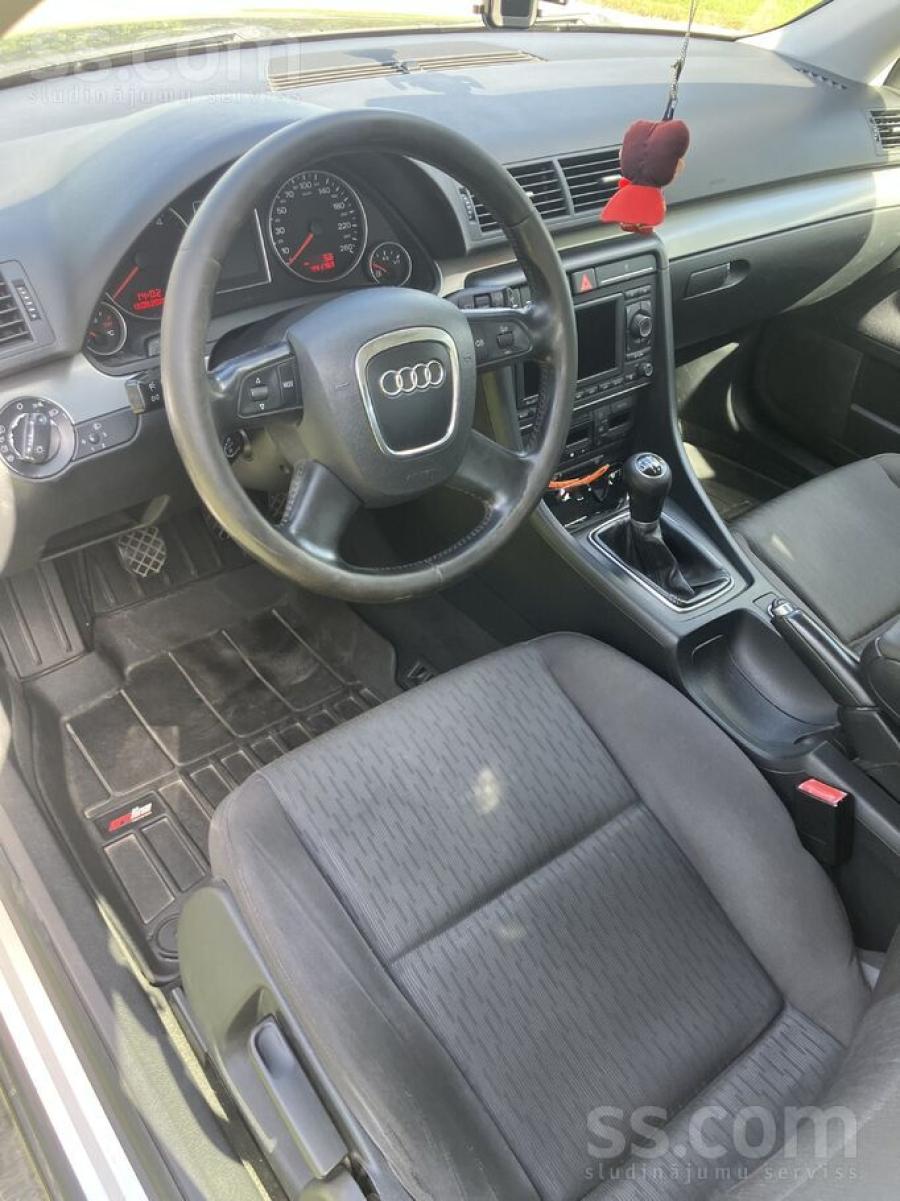 Black Audi A4 2007 in Aizkraukle, with an engine capacity of 2.00 L and mileage of 440 thousand km for 2200 €, photo 6 on AUTOMOTO.COM.LV
