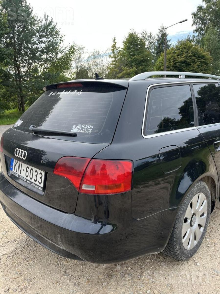 Black Audi A4 2007 in Riga, with an engine capacity of 2.00 L and mileage of 430 thousand km for 1800 €, photo 6 on AUTOMOTO.COM.LV