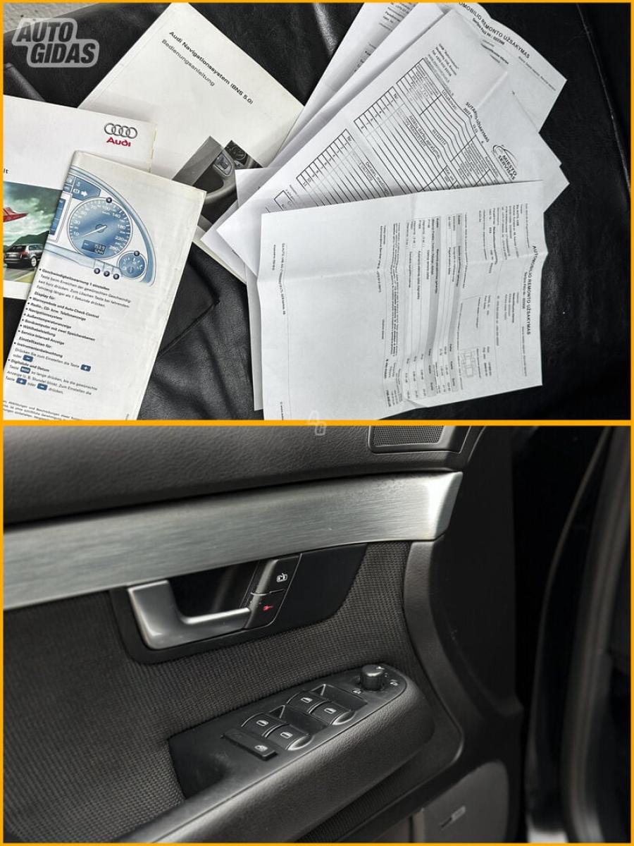 Melns Audi A4 2007 Kauņa, ar dzinēja tilpumu 2.00 L un nobraukumu 354 tūkst. km par 3950 €, foto 28 vietnē AUTOMOTO.COM.LV