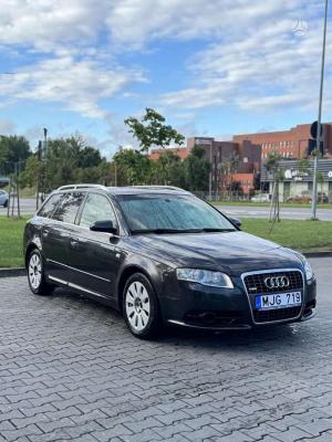 Melns Audi A4 2007 Viļņa, ar dzinēja tilpumu 2.97 L un nobraukumu 340 tūkst. km par 1500 €, foto  vietnē AUTOMOTO.COM.LV