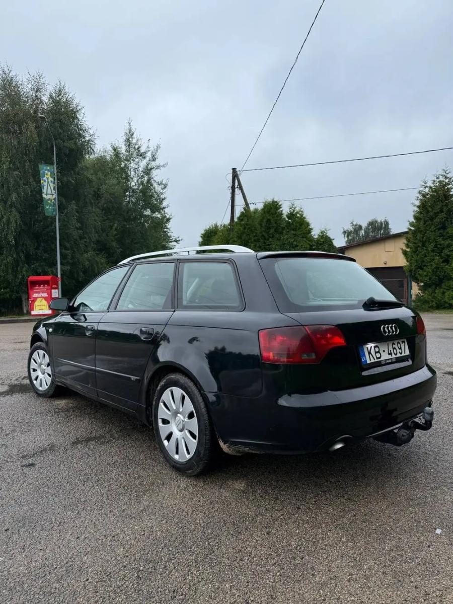 Black Audi A4 2007 in Riga, with an engine capacity of 2.00 L and mileage of 340 thousand km for 1700 €, photo 6 on AUTOMOTO.COM.LV