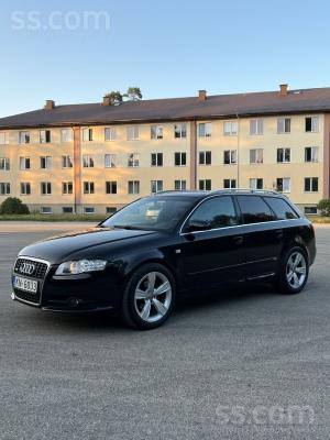 Black Audi A4 2007 in Riga, with an engine capacity of 2.00 L and mileage of 416 thousand km for 2500 €, photo 1 on AUTOMOTO.COM.LV