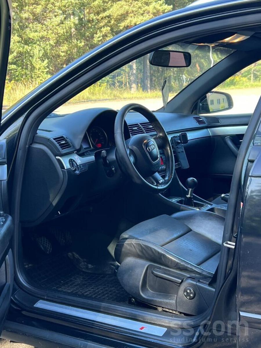 Black Audi A4 2007 in Riga, with an engine capacity of 2.00 L and mileage of 416 thousand km for 2500 €, photo 12 on AUTOMOTO.COM.LV