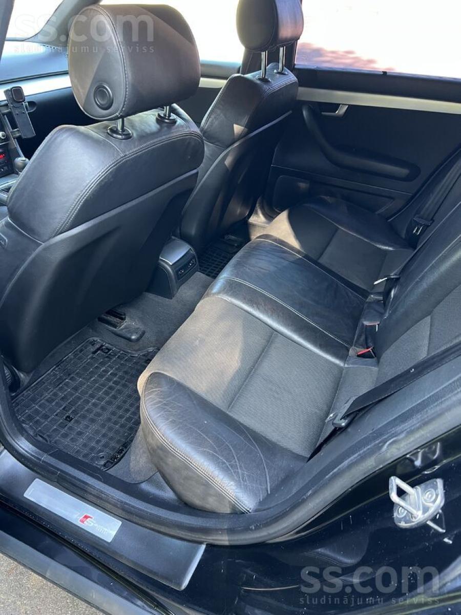 Black Audi A4 2007 in Riga, with an engine capacity of 2.00 L and mileage of 416 thousand km for 2500 €, photo 13 on AUTOMOTO.COM.LV