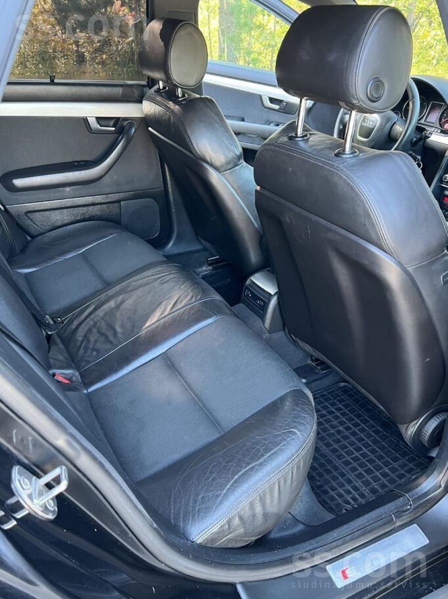 Black Audi A4 2007 in Riga, with an engine capacity of 2.00 L and mileage of 416 thousand km for 2500 €, photo 15 on AUTOMOTO.COM.LV